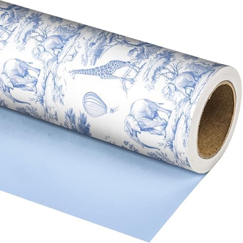 Amazon.com: Dtiafu Baby Shower Wrapping Paper Sheets Roll for Boys ...