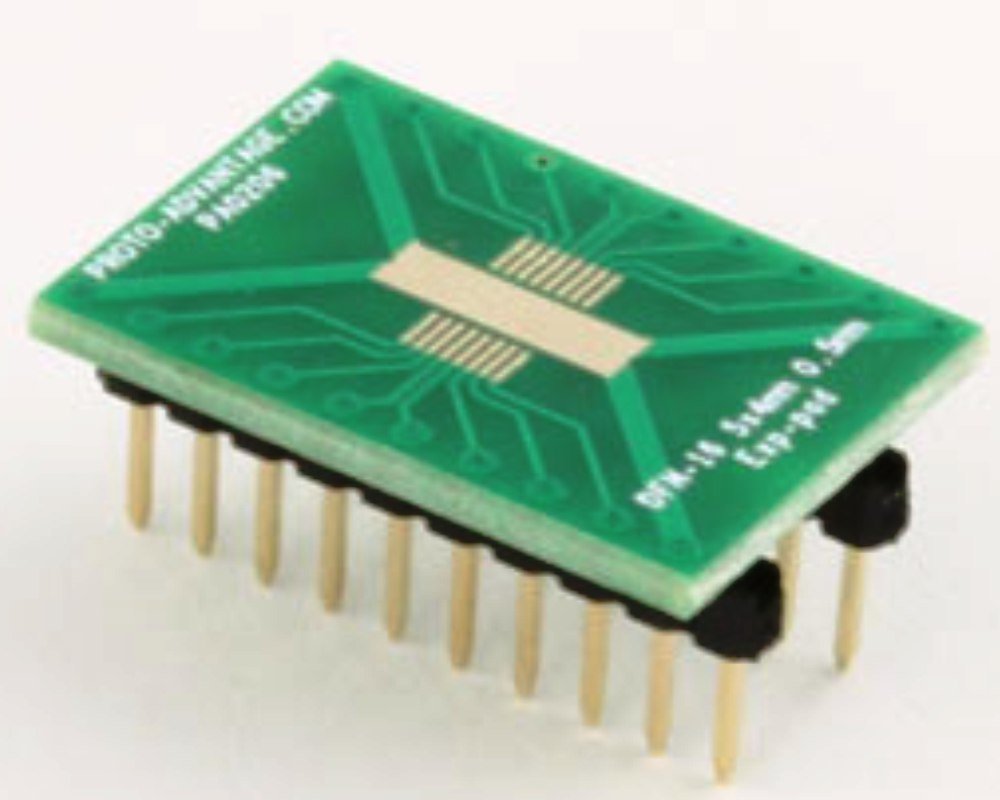 Proto-Advantage DFN-16-Exp-Pad to DIP-20 SMT Adapter (0.5 mm Pitch, 5x4 ...