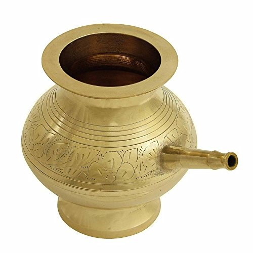 Buy Brass Lota Kalash karwa Drink Ware Pooja Utensils by Craft Art ...