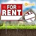 For Rent Sign with Stand, 17" x 13"，for Rent - Want It All