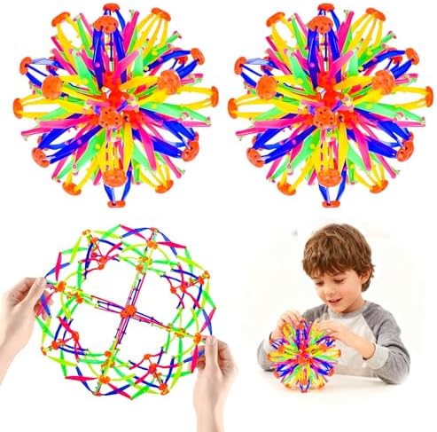 Amazon.com: AGSIXZLAN 2 Pcs Colorful Sphere Collapsible Expandable ...