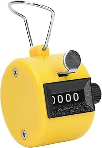 Amazon.com: Hand Tally Counter Plastic Resettable 4-Digit Counting Tool ...