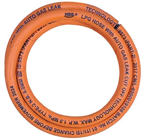 LPG Hose AUTO Gas Cut-Off 1.5metres : Amazon.in: Home & Kitchen