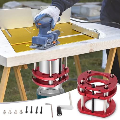 Router Lift, Aluminum Alloy Stainless Steel Router Lift Base,4 Jaw ...