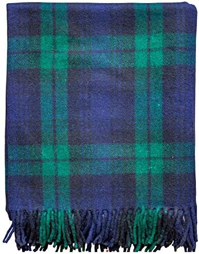 Amazon.com: I LUV LTD Highland Scottish Wool Throw Blanket Tartan ...