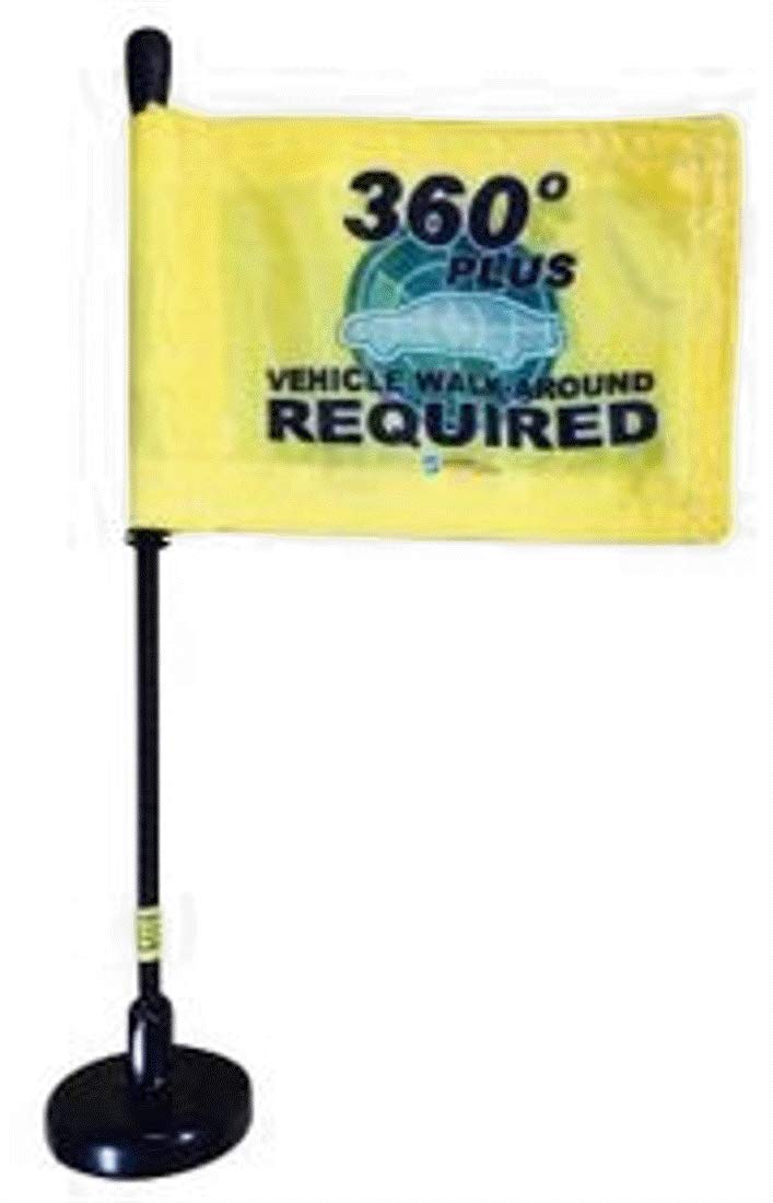 Amazon.com: 360 Vehicle Inspection Flag with Magnetic Base and Flexible ...
