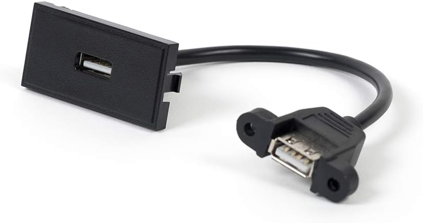 Soho EuroMod USB Mounted Socket - Black : Amazon.co.uk: DIY & Tools