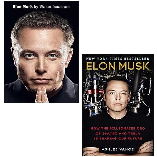 Elon Musk By Ashlee Vance, Elon Musk By Walter Isaacson [Hardcover] 2 ...