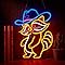 Amazon.com : Cowboy Toad Neon Sign Frog Neon Light Cowboy LED USB ...