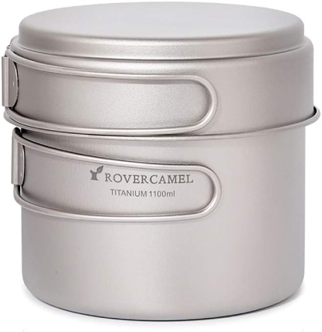 Amazon.com : Lixada Ultralight Titanium Cookset Outdoor Camping ...
