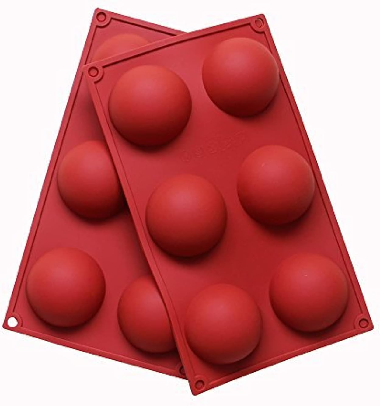 Amazon.com: BAKER DEPOT 6 Holes Hot Chocolate Bomb Mold Dome Silicone ...