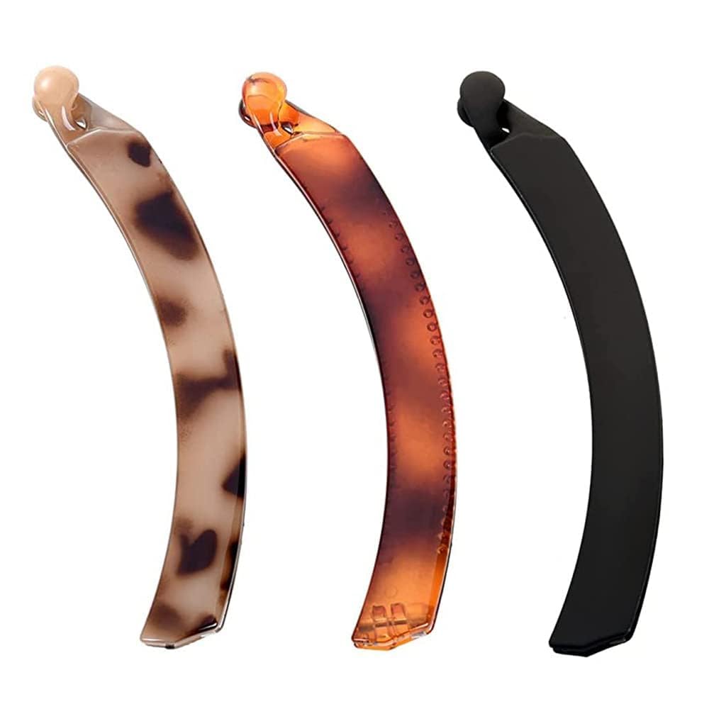 3 Pcs Large Banana Clips Banana Hair Clips Non Slip No-Trace Styling ...