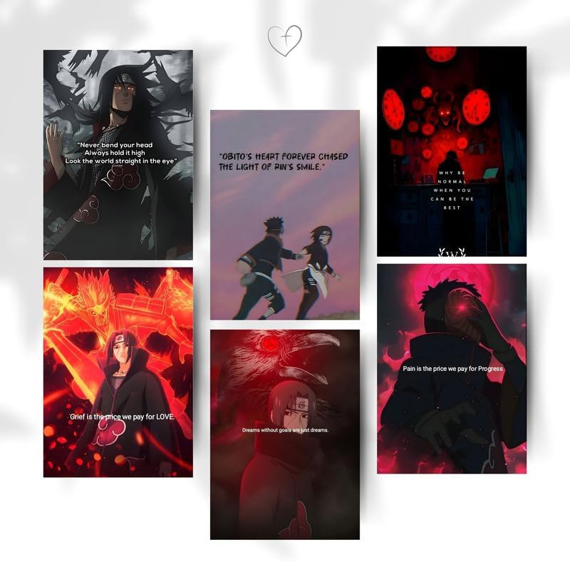 Anime Motivational Poster A4 Pack of 6 Perfect Wall Decoration in ...