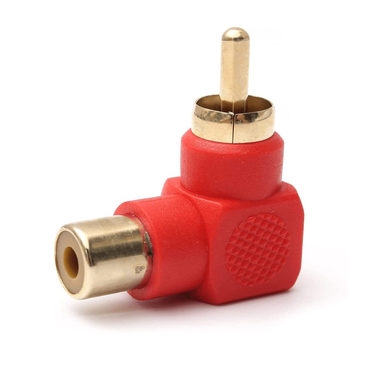 Cablepelado - 90° Angled RCA Stereo Audio Adapter, Red Gold. : Amazon ...