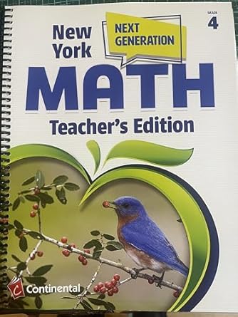 New York Next Generation Math Teahcer's Edition Gr.4: Continental Press ...