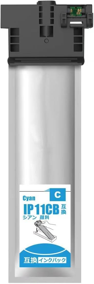 Amazon.co.jp: 【インク革命】 EPSON用 IP11CB 互換インクパック 顔料 シアン 大容量 エプソン インク IP11 シリーズ 純正インクと併用可 ICチップ付き 残量 ...