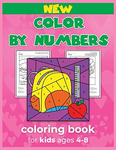 Amazon.com: color by numbers coloring book for kids ages 4-8: Coloring ...