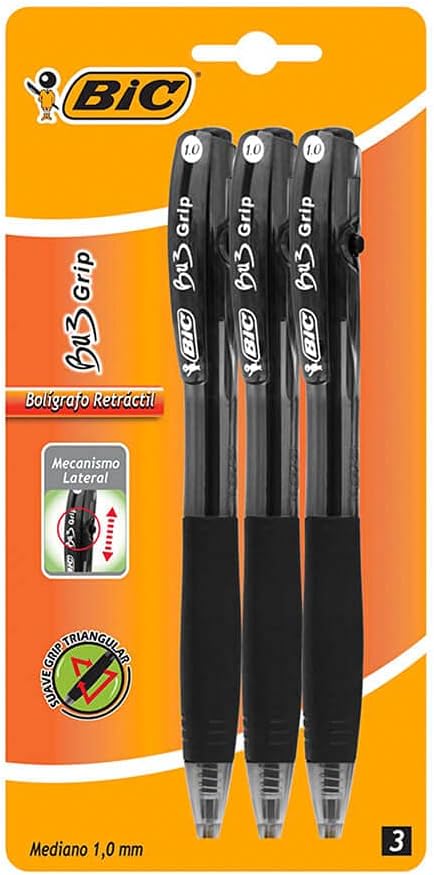 BIC, Bolígrafo de Punto Ultra Fino, Pluma Clásica, Cristal Precisión y ...