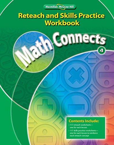Amazon.com: Math Connects, Grade 4, Reteach and Skills Practice ...