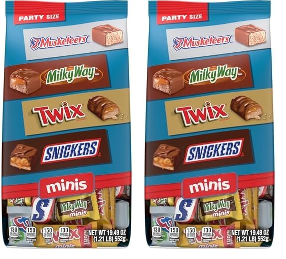 Snapklik.com : SNICKERS, TWIX, MILKY WAY & 3 MUSKETEERS Minis Milk ...
