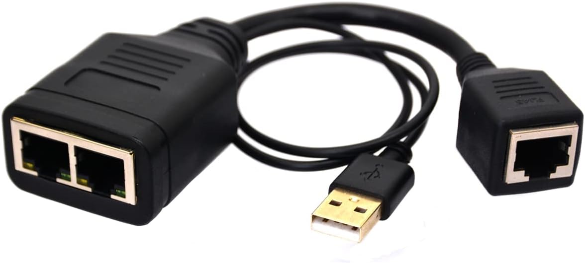 Amazon.com: RJ45 Network Splitter Adapter, RJ45 Female to 2 Female LAN ...