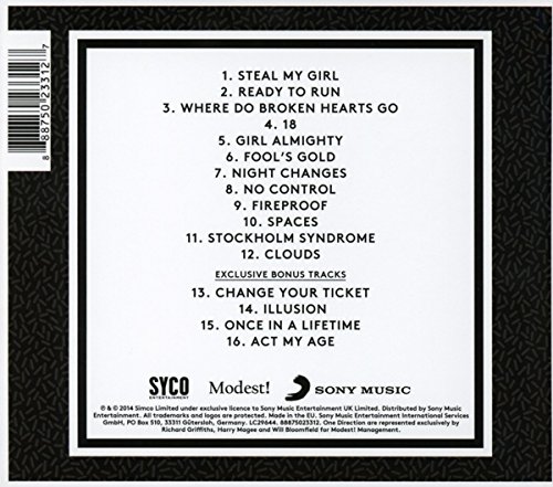 One Direction Four Tracklist