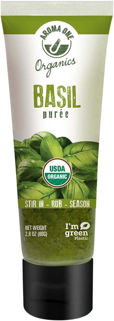 Amazon.com : Aroma One Basil Puree Paste - Organic Herb Concentrate for ...