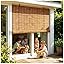 Schilfrohrrollo für Wintergarten & Veranda 65×220cm - Naturrollo als ...