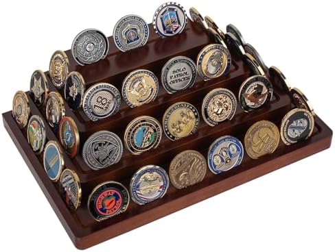 Amazon.com: Samplife Challenge Coin Holder Display, Military Coin Rack ...