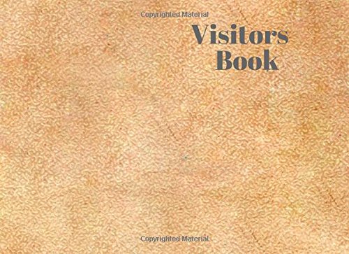 Visitors Book: Light Brown Cover At A Glance Visitor Log Book / Visitor ...