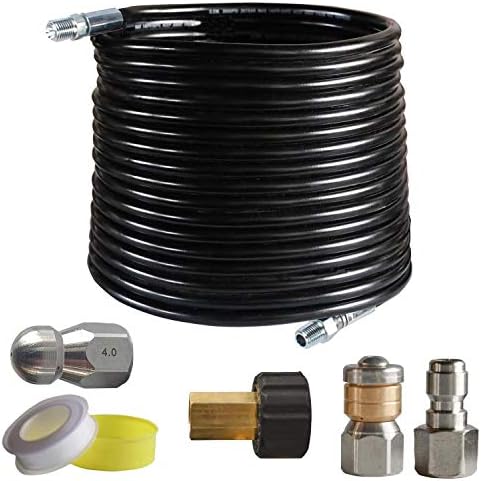 Amazon.com: NAMOTEK Sewer Jetter Kit 150FT for Pressure Washer, Clog ...