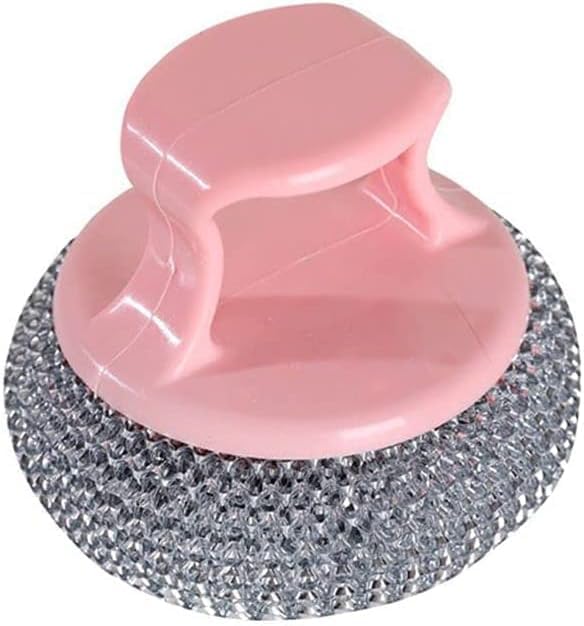Amazon.com: Pink Cleaning Brush, Pot Cleaner Household Kitchen Brush ...