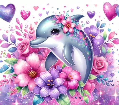 Amazon.com: Dolphin Fabric Panel Quilt Block for crafting and sewing ...