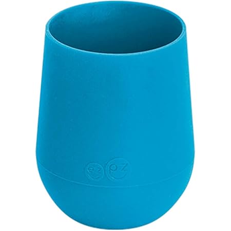 Amazon.com: ezpz Tiny Cup (Blue) - 100% Silicone Training Cup for ...
