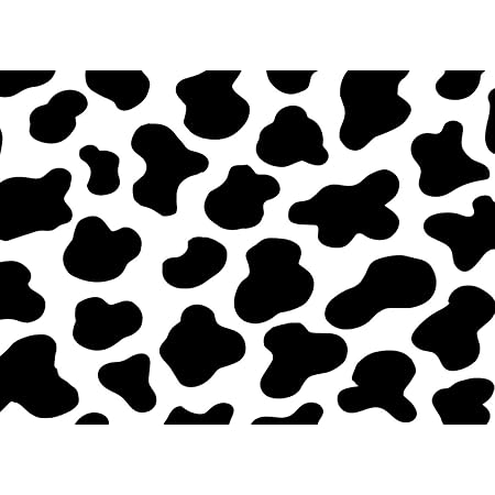 Amazon.com : Cow Print Photography Backdrops 9x6FT Black and White Cow ...
