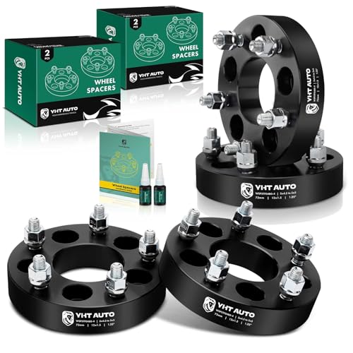 YHTAUTO 5x4.5 to 5x5 inch Wheel Adapters 1.25 inch Fit Accord, Civic ...