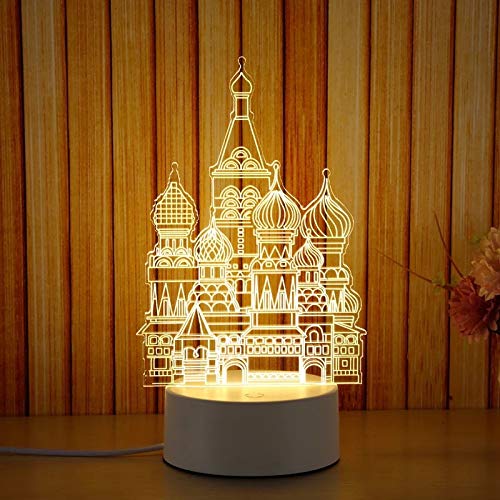 Amazon.com: Seven Colors of 3D Night Lamp Change Small Night Lamp ...