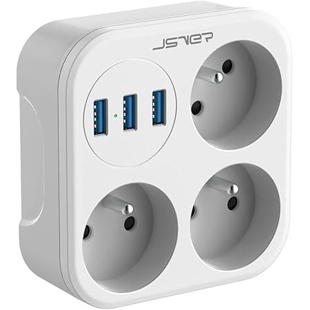 Prise Multiple USB C PD20W, Multiprise Murale avec Quick Charge PD3.0 ...