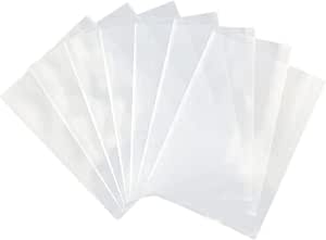 Multiple Sizes Clear Flat Poly Bags - 12x12 & (100 Bags) 4Mil Flat Open ...