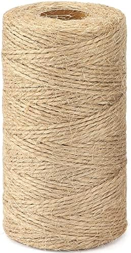 tenn well 3Ply Jute Garden Twine, 500 Feet Natural Brown Twine String ...