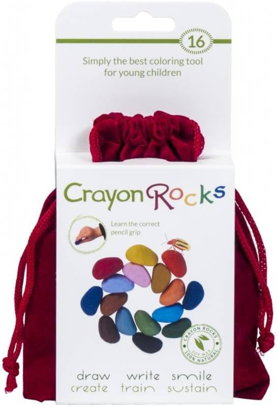 Amazon.com: Crayon Rocks, Crayons in a Rock Shape, 16 Count, Tripod ...