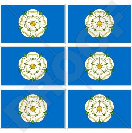 Funky Gifts Yorkshire White Rose Vinyl Sticker : Amazon.co.uk: Automotive
