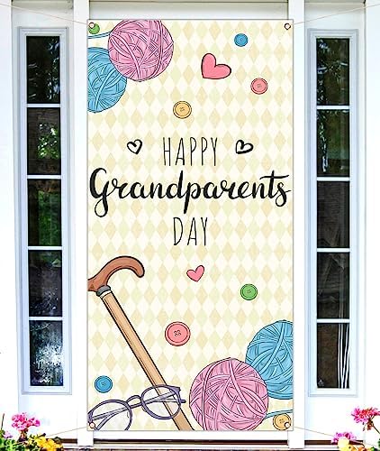 Amazon.com : Nepnuser Happy Grandparents Day Door Cover School Event ...