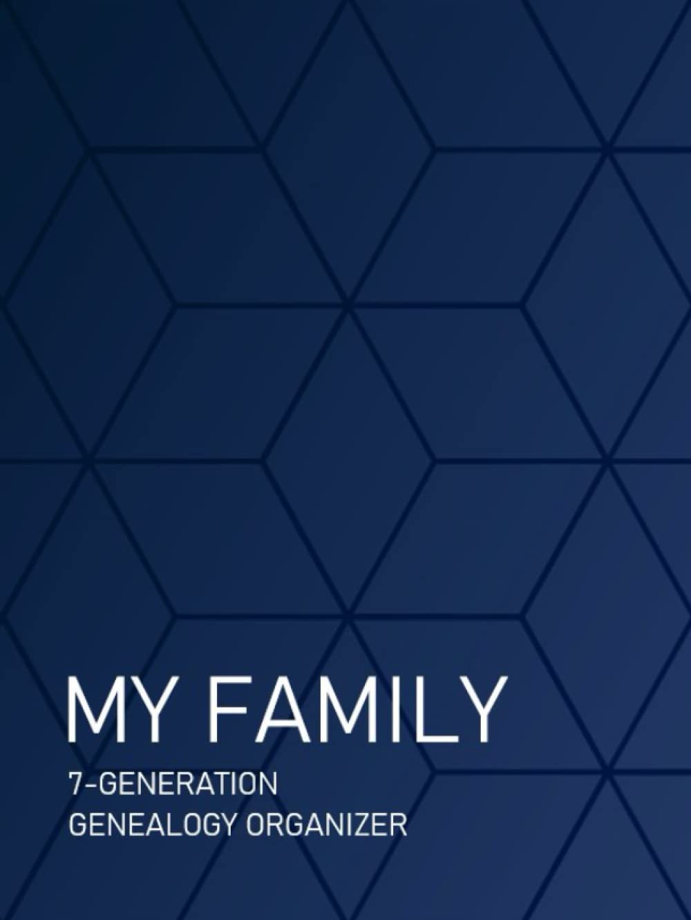Buy 7 Generation Genealogy Geometric Workbook Journal Family Charts and ...