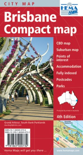 Amazon | Brisbane Compact Map (Australian State Maps) | Australia