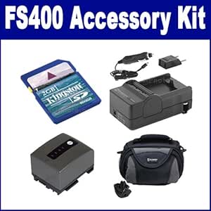 Amazon.com : Canon FS400 Camcorder Accessory Kit Includes: SDM-1503 ...