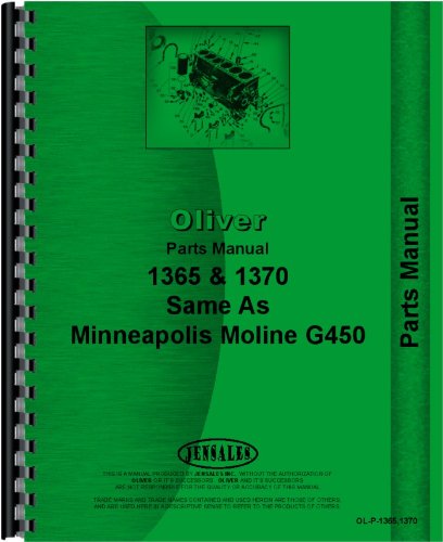 Minneapolis Moline G450 Tractor Parts Manual: Minneapolis Moline ...