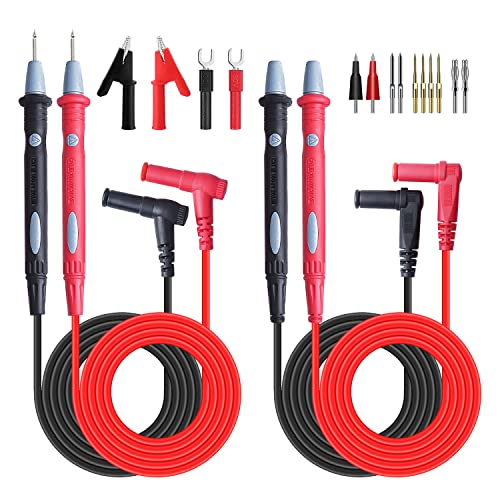 Amazon.com: KAKOOTI Kit de cables de prueba para multímetro, cables de ...