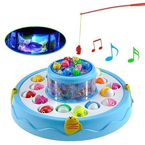 Go Go Fishing Game for Kids - Rotating Blue Pond Fish Catching Game ...