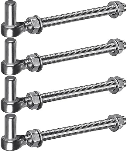 Amazon.com: Insaga M16x 10'' J-Bolt Gate Hinge, 304 Stainless Steel ...